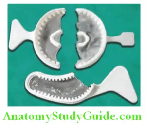 Different Types of Impression Tray Notes - Anatomy Study Guide