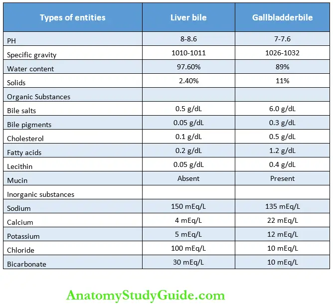 Liver and Gallbladder Functions Properties Notes - Anatomy Study Guide